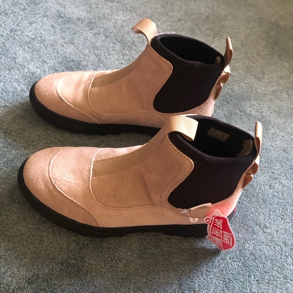 Vans | Shoes | Nwt Vans Colfax Suede Beigeblack Booties | Poshmark